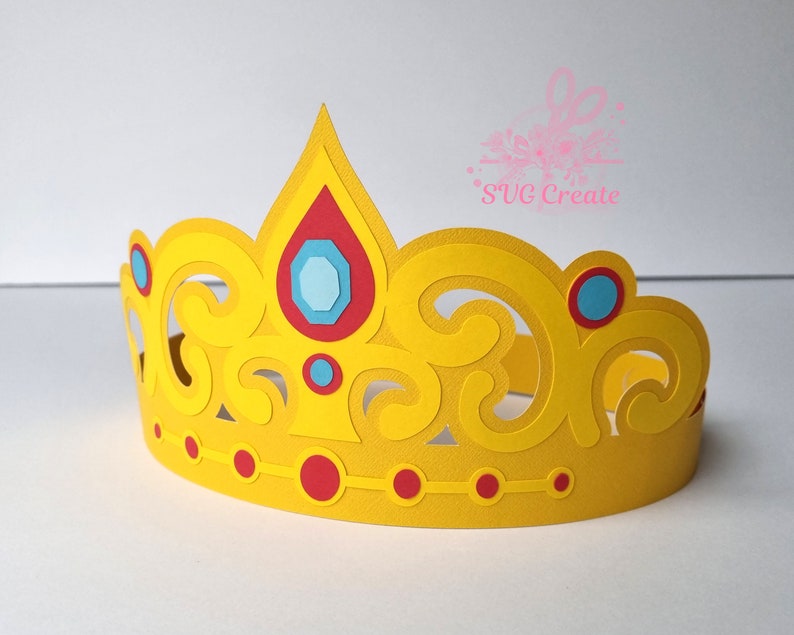 Queen Crown Svg, King Pdf Template, Paper Birthday Hat - Etsy