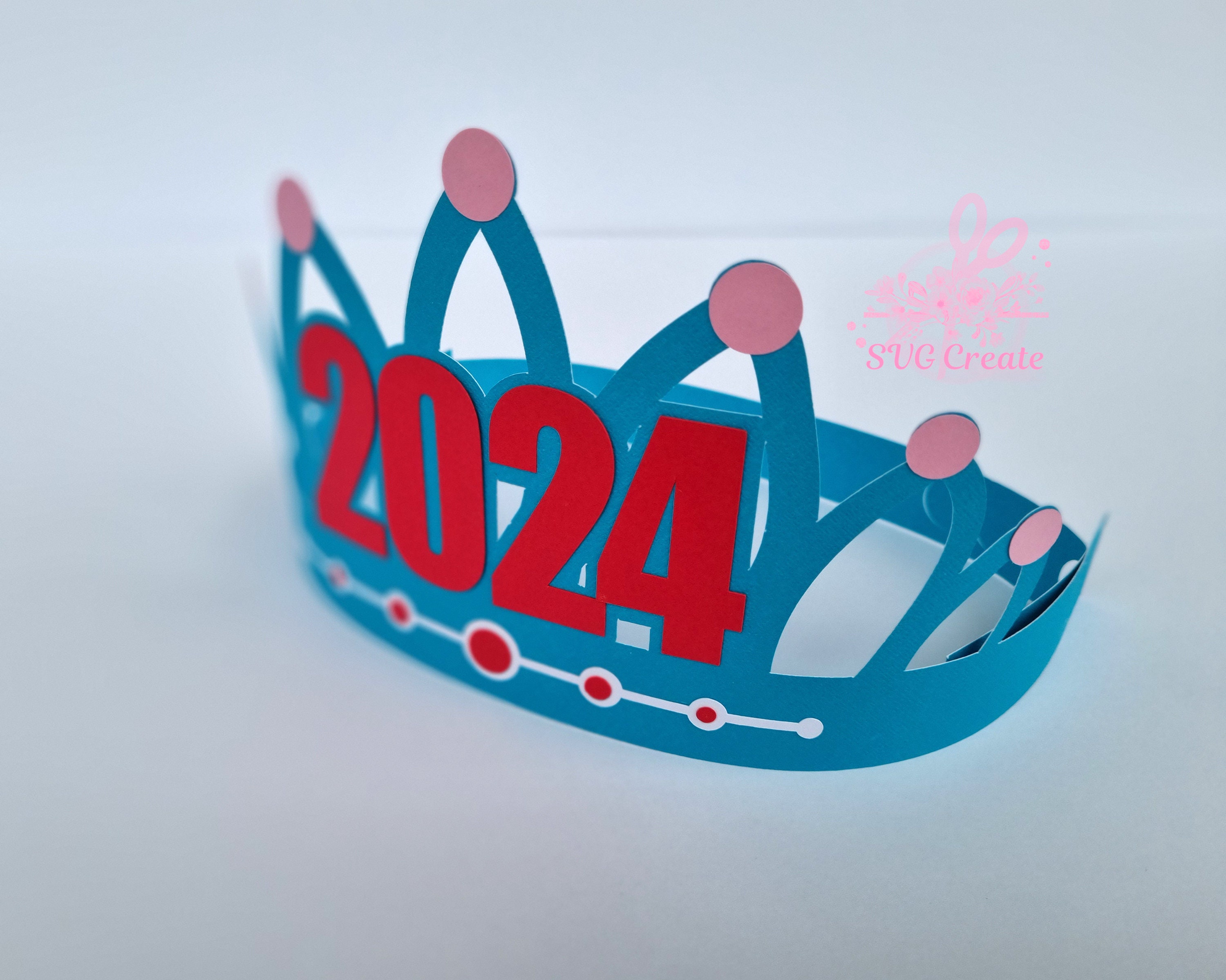 Crown Svg 2024, Christmas Party, Party Hat, Christmas Decor, Tiara Svg ...