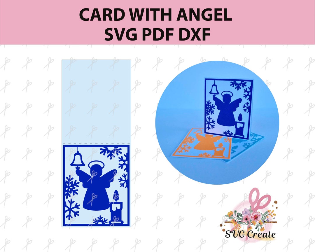 Christmas Card With Angel Christmas Svg 2024 Family - Etsy