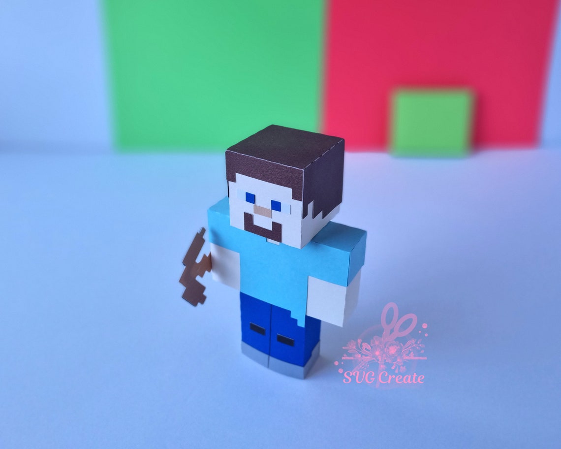 Steve 3D Paper Doll, Steve Svg, DIY Cut and Print - Etsy