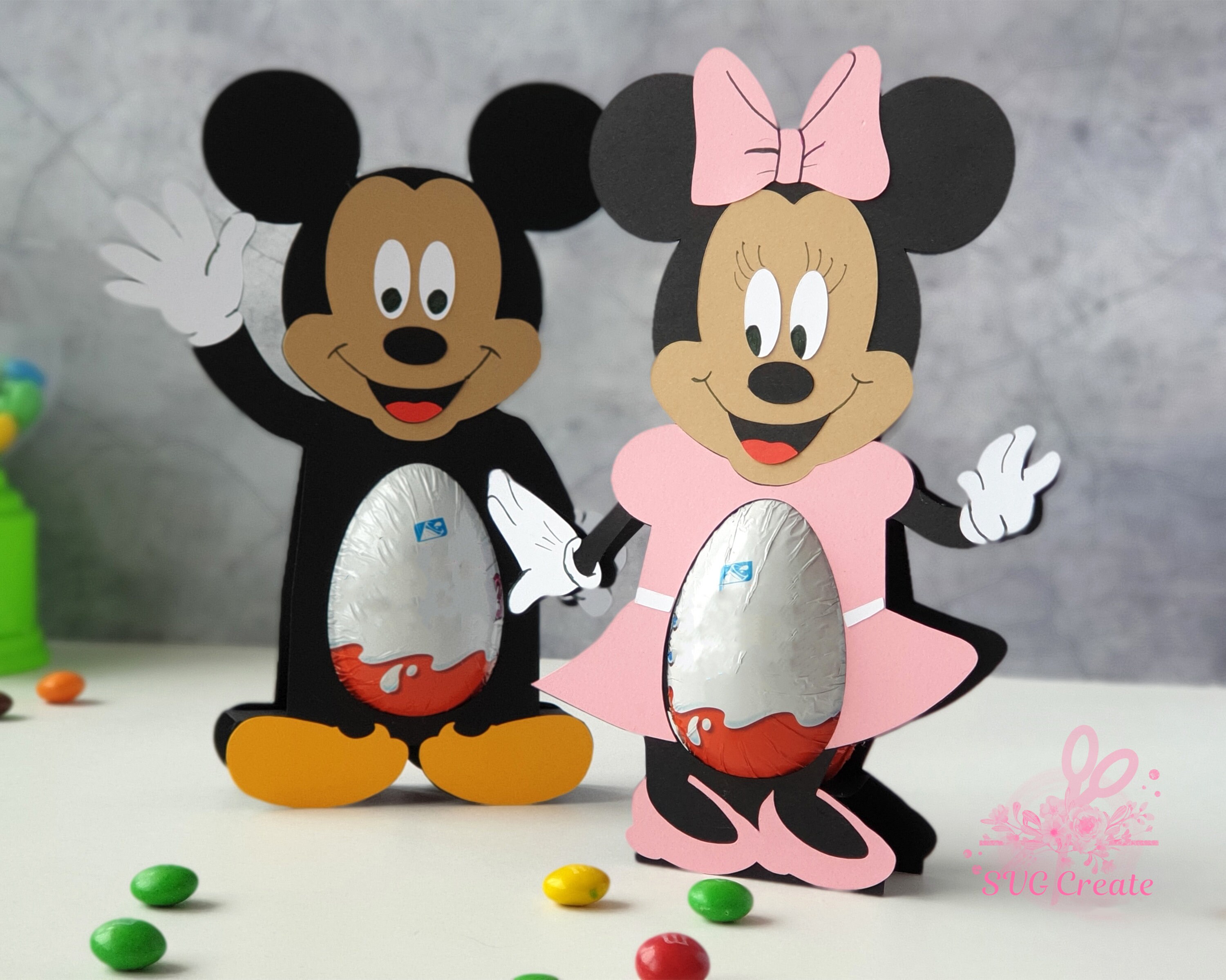 Mouse Egg Holder, Kinder Egg Holder, Mickey Svg Cutting File, Template ...