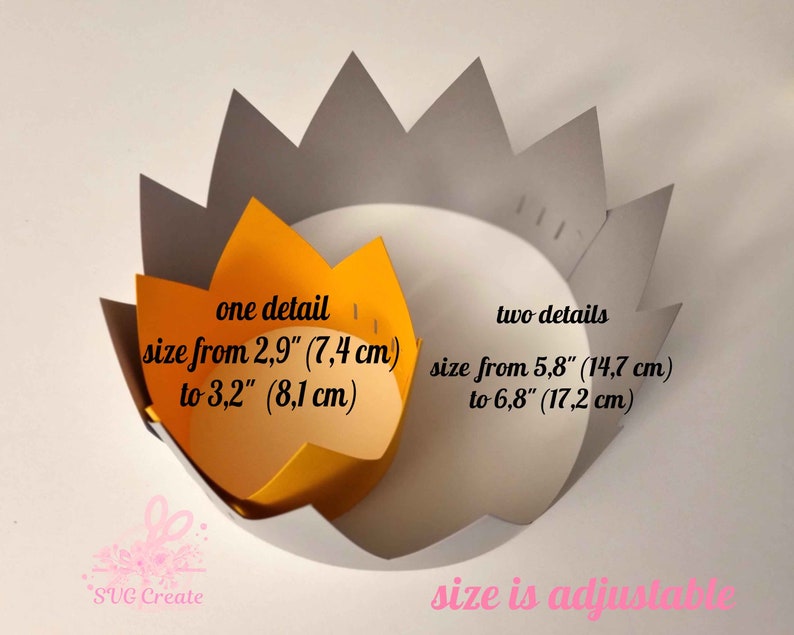 Paper Crown Svg, Tiara Svg, King Crown Pdf Template, Birthday Crown Svg ...