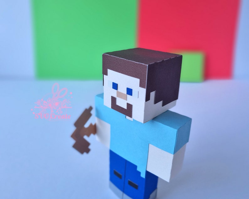 Steve 3D Paper Doll, Steve Svg, DIY Cut and Print - Etsy