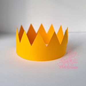 Paper Crown Svg, Tiara Svg, King Crown Pdf Template, Birthday Crown Svg ...