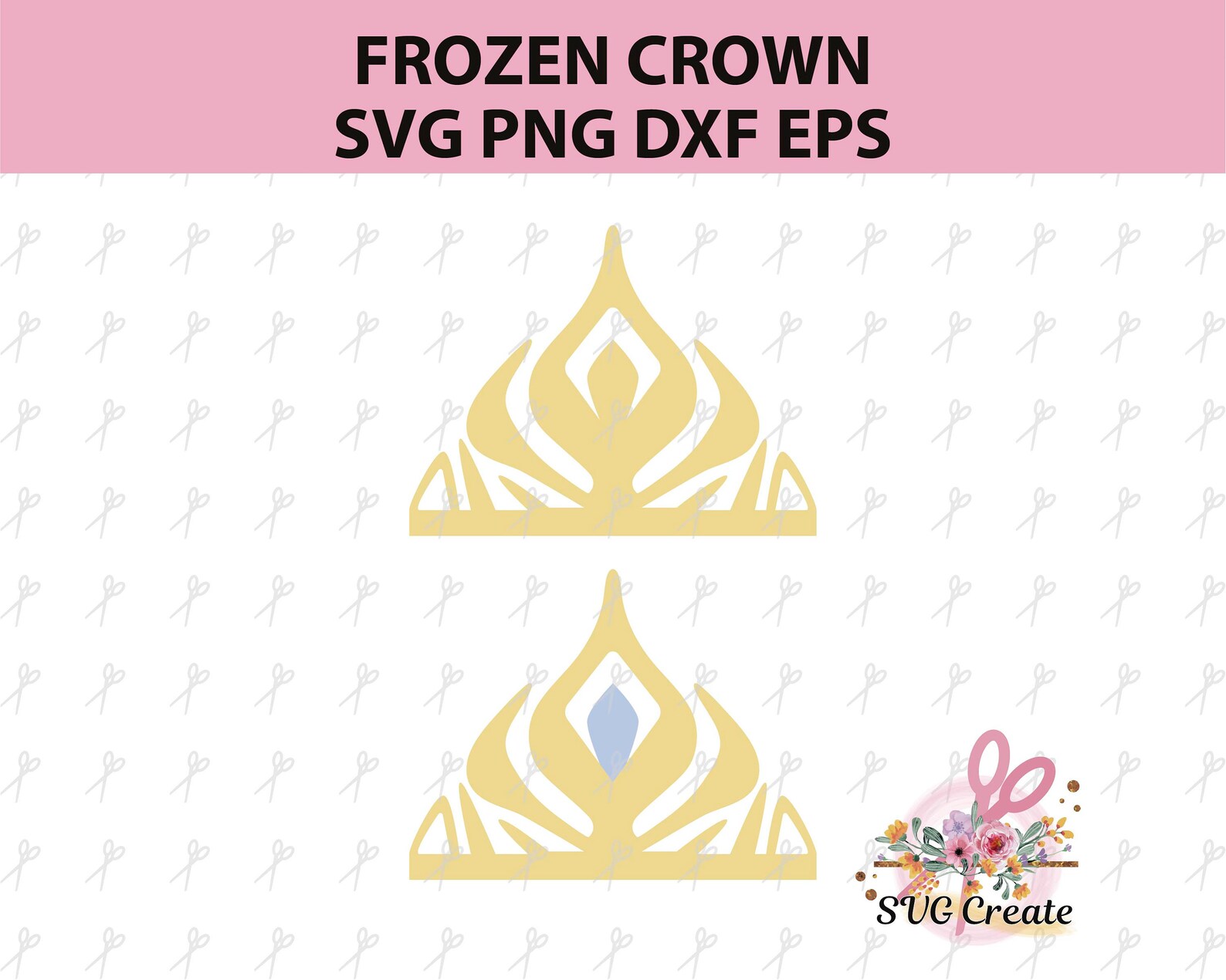 Frozen Crown Svg, Elsa Crown, Tiara Svg, Frozen Png, Queen Crown Svg - Etsy