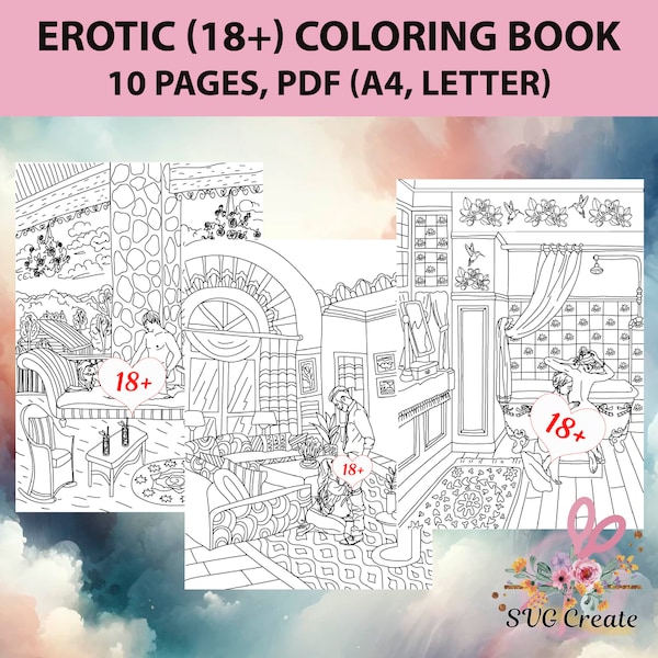 Adult Sex Coloring Etsy