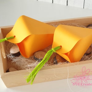 Carrot Box Template Svg, Carrot Box Pdf, Easter Favor Box - Etsy