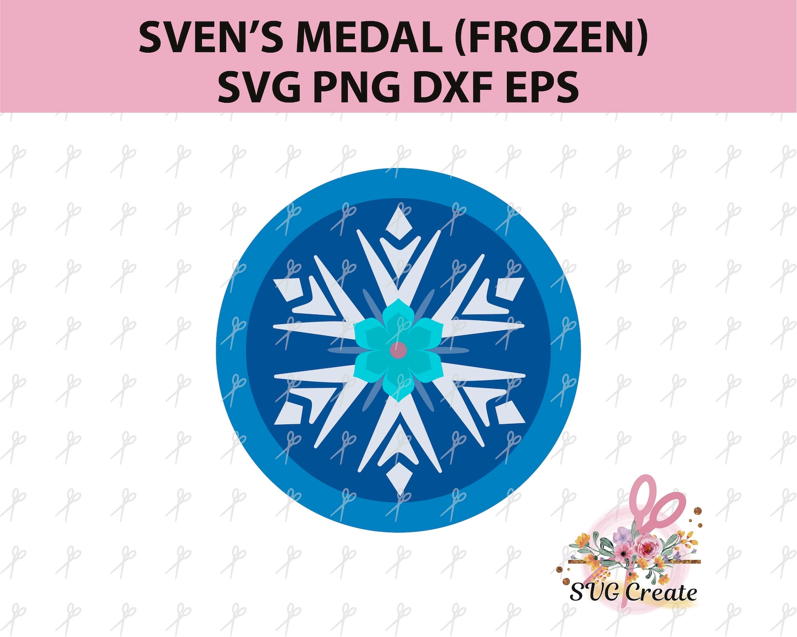 Frozen Medal Svg, Sven Medal Svg, Frozen Snowflake Svg, Snowflake Png ...