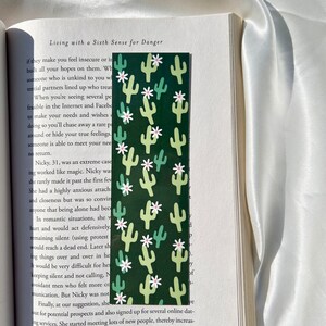 Groovy Flower Cactus Bookmark Bookmark Gifts for Readers Reader Gifts ...