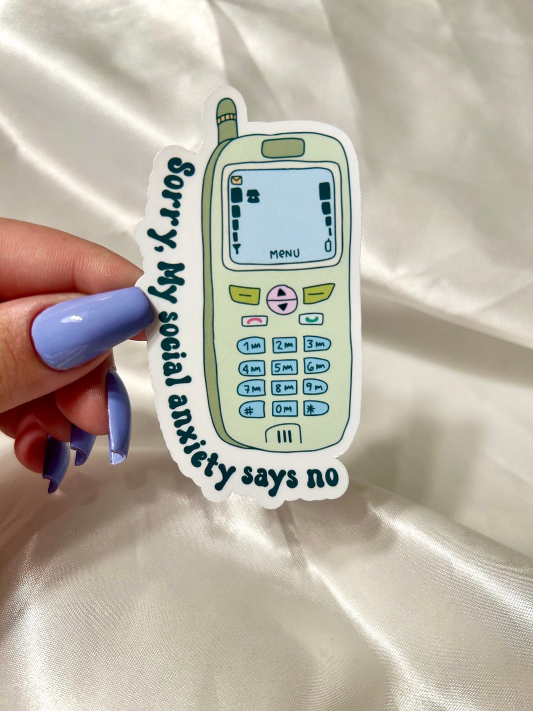 Social Anxiety Sticker Waterproof Sticker Laptop Decal Water Bottle ...