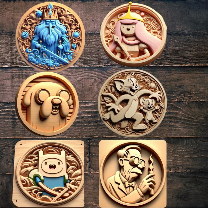 CARTOON BUNDLE LASER Engraving Designs for Diode Lasers,co2 Lasers ...