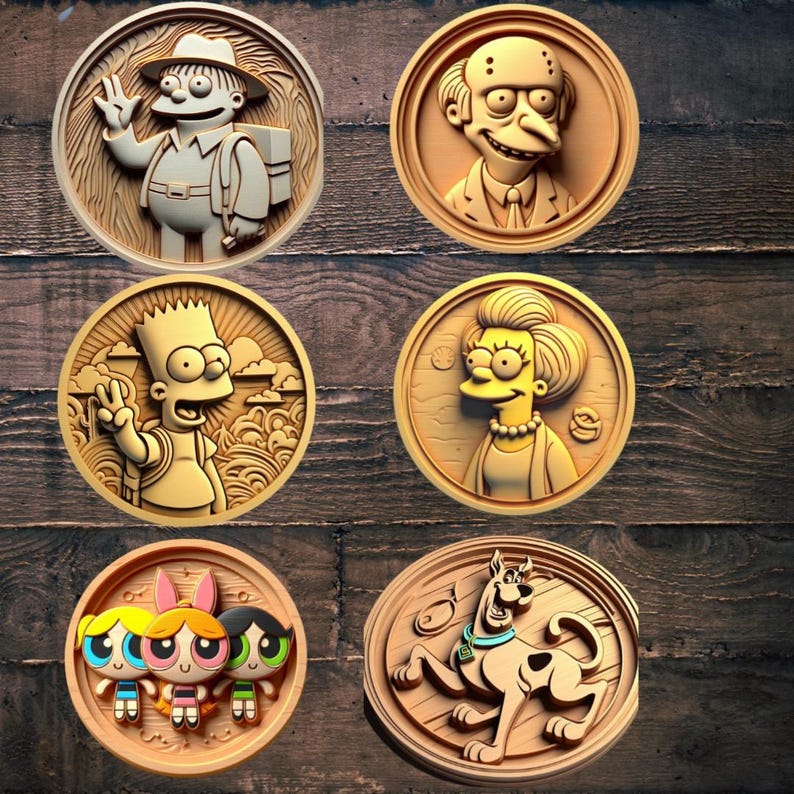 CARTOON BUNDLE LASER Engraving Designs for Diode Lasers,co2 Lasers ...