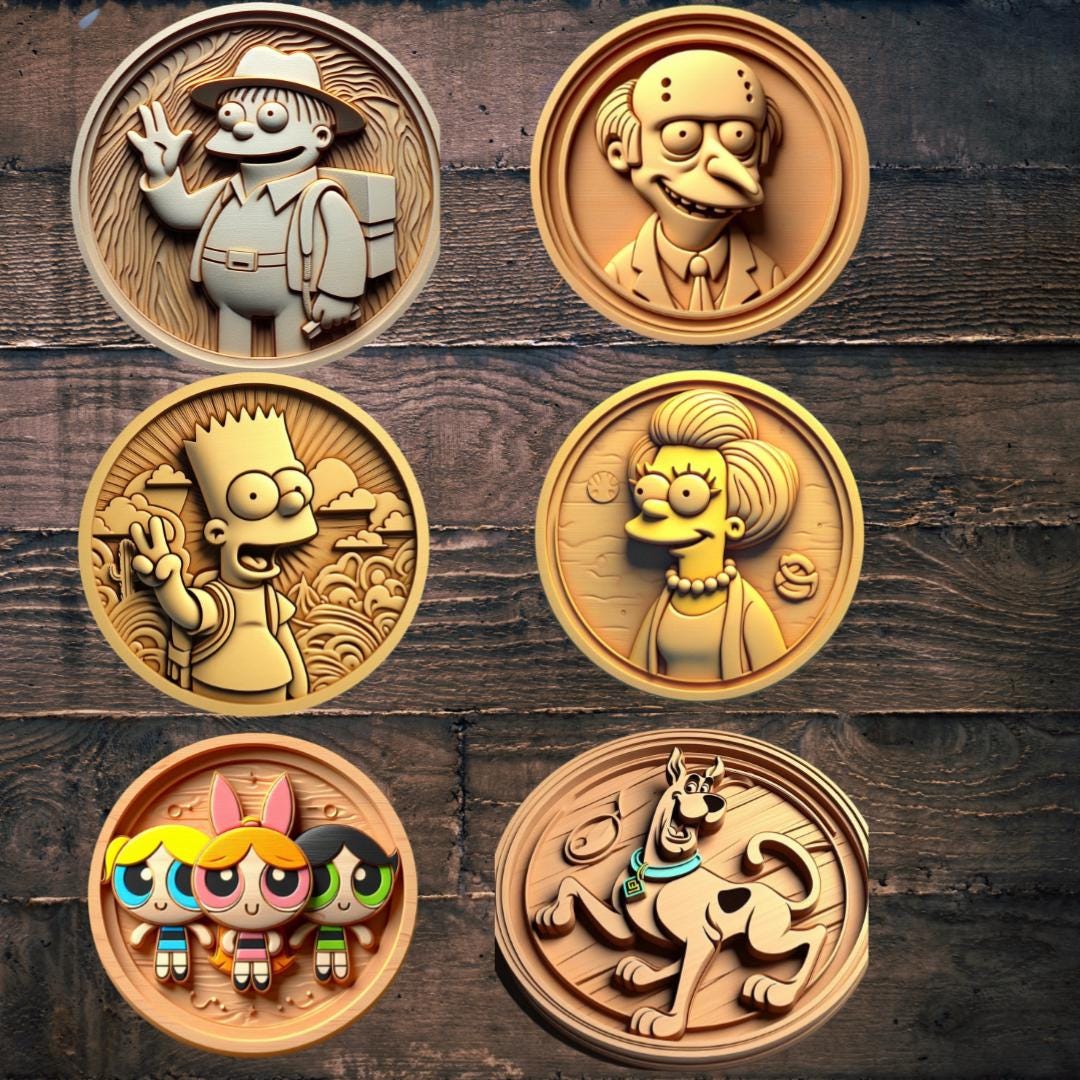 CARTOON BUNDLE LASER Engraving Designs for Diode Lasers,co2 Lasers ...