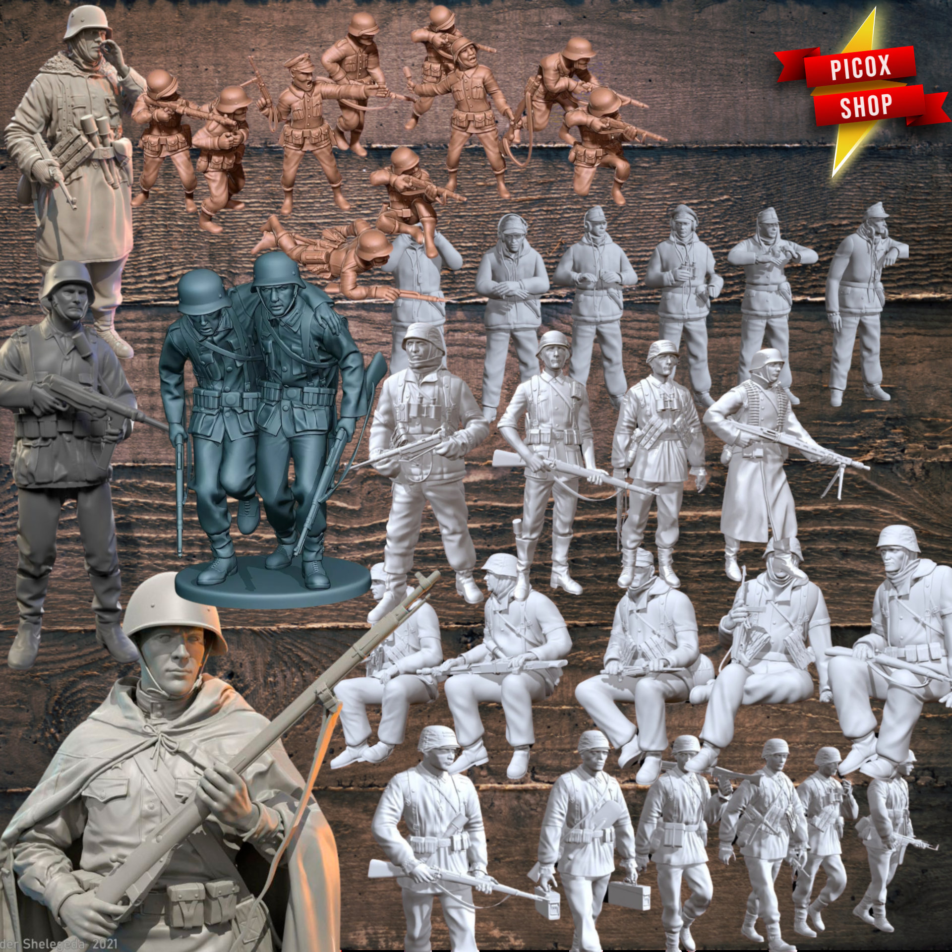Pack War Stl Files for 3D Printing, Pack Stl, Tanks, Planes, WW2, and ...
