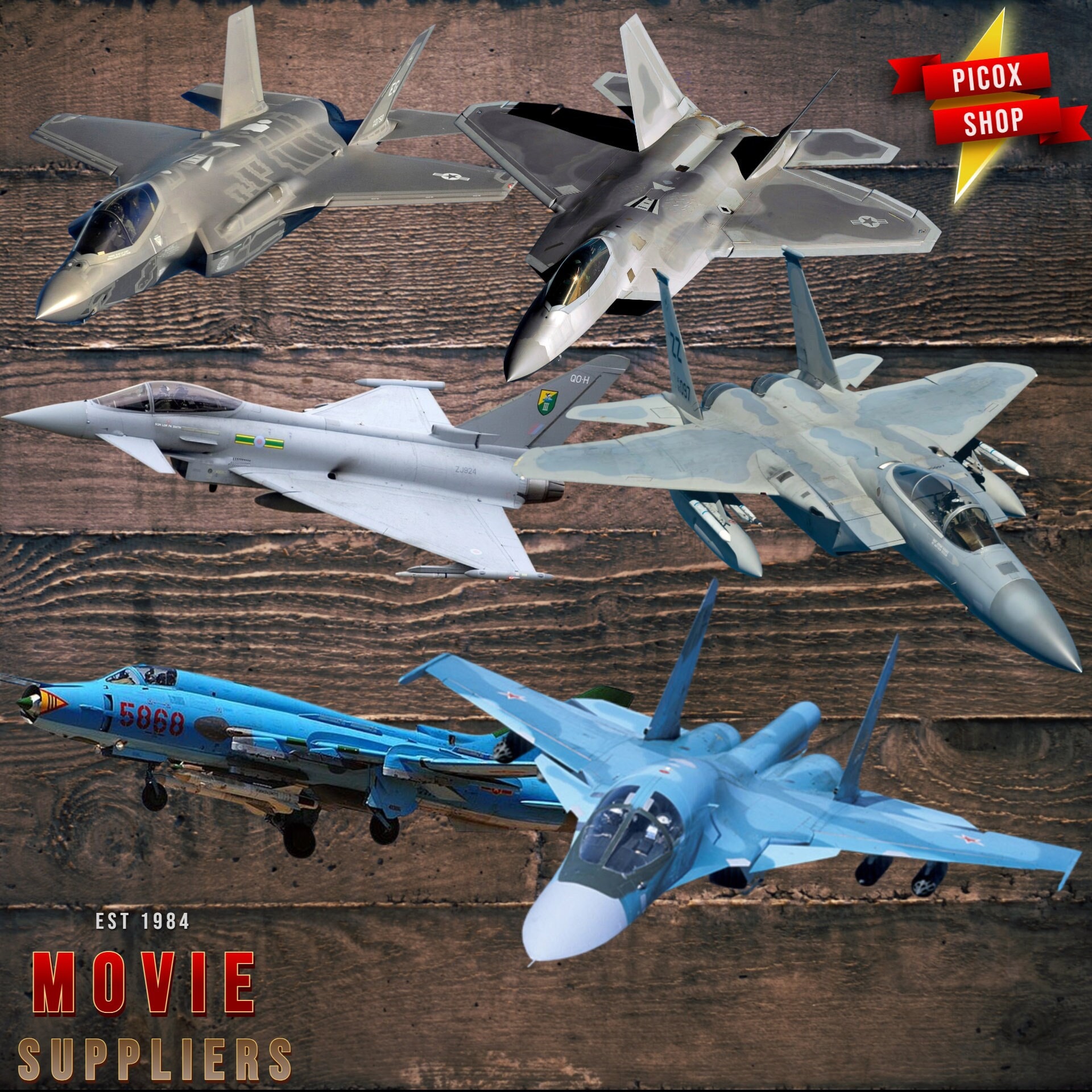 Pack War Planes Stl Files for 3D Printing , Instant Download Drive Link, Pack Stl, F22, F35 ...