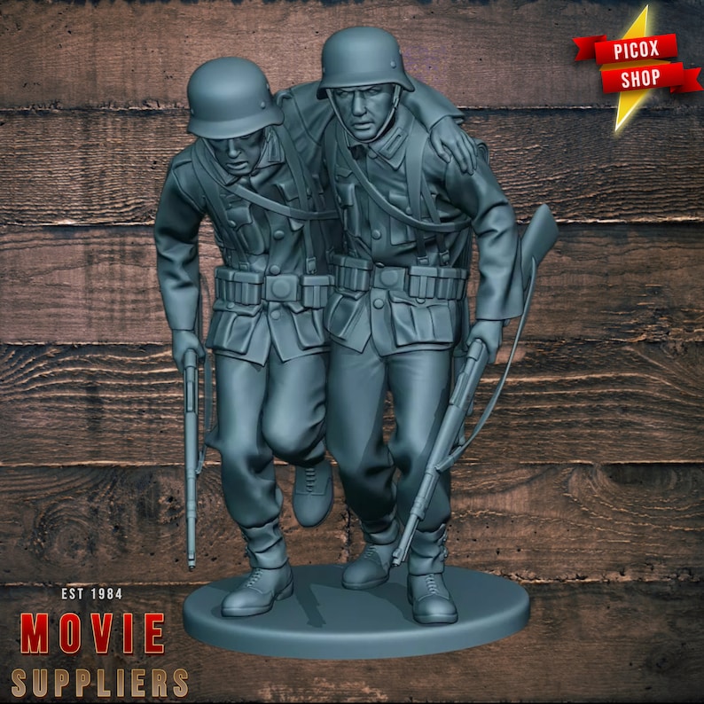 Pack World War German Soldiers Stl Files for 3D Printing , Instant ...