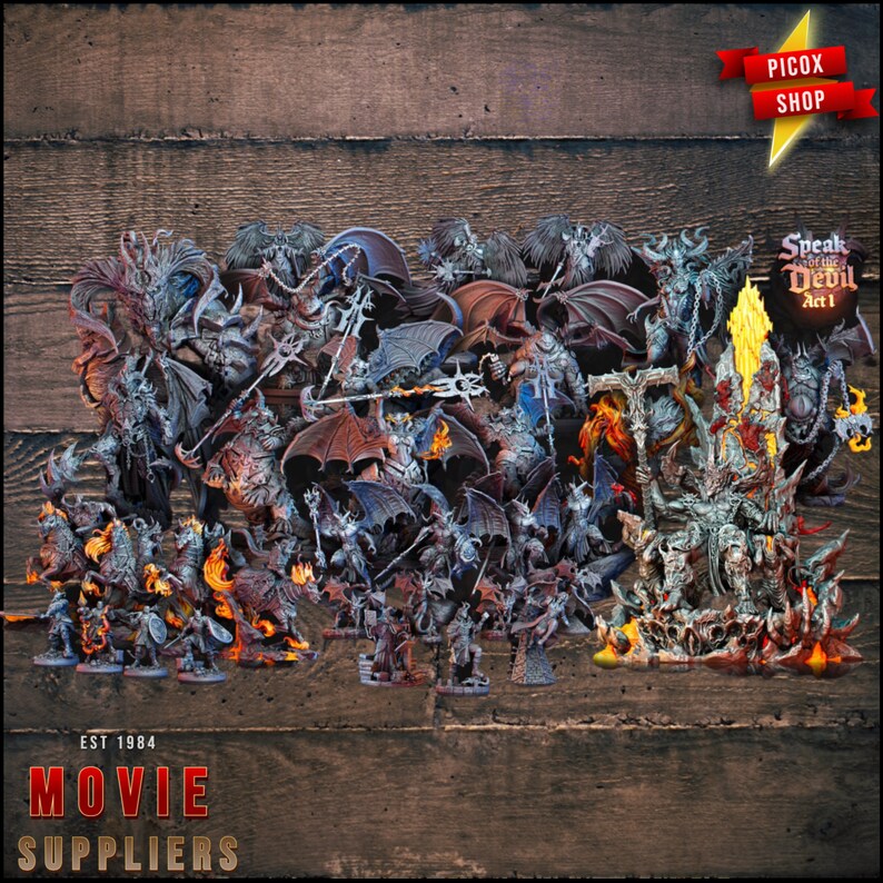 Pack DND MINIATURES Stl Files for 3D Printing, Miniatures, RPG ...