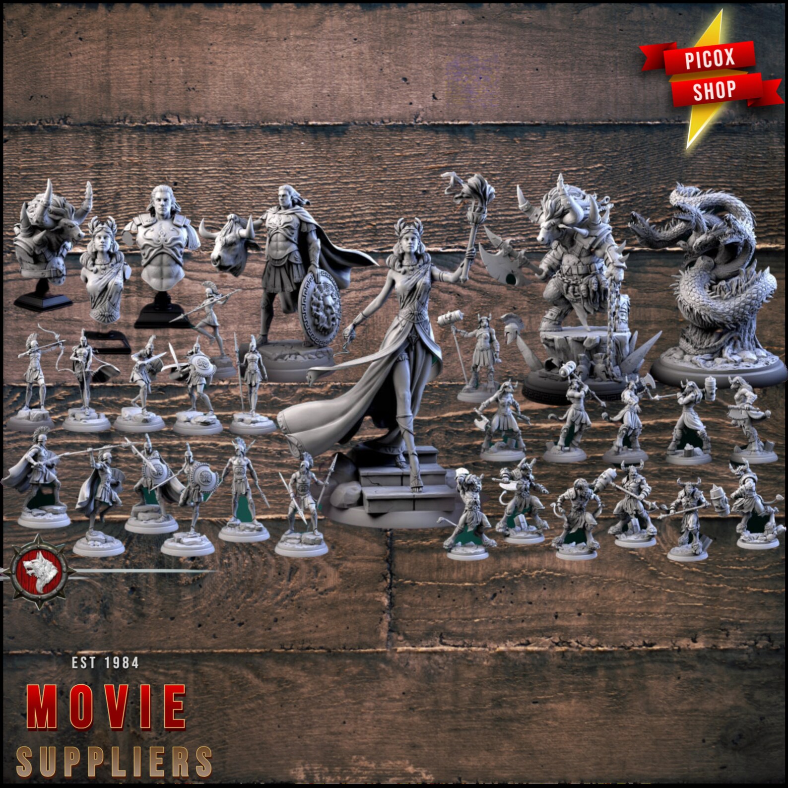 Pack DND MINIATURES Stl Files for 3D Printing, Miniatures, RPG ...