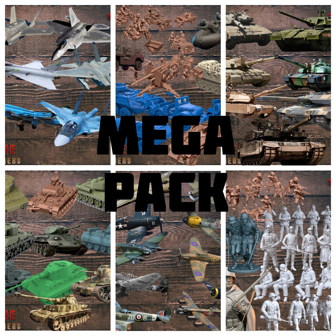 Pack War Stl Files for 3d Printing, Instant Download Drive Acces, Pack ...