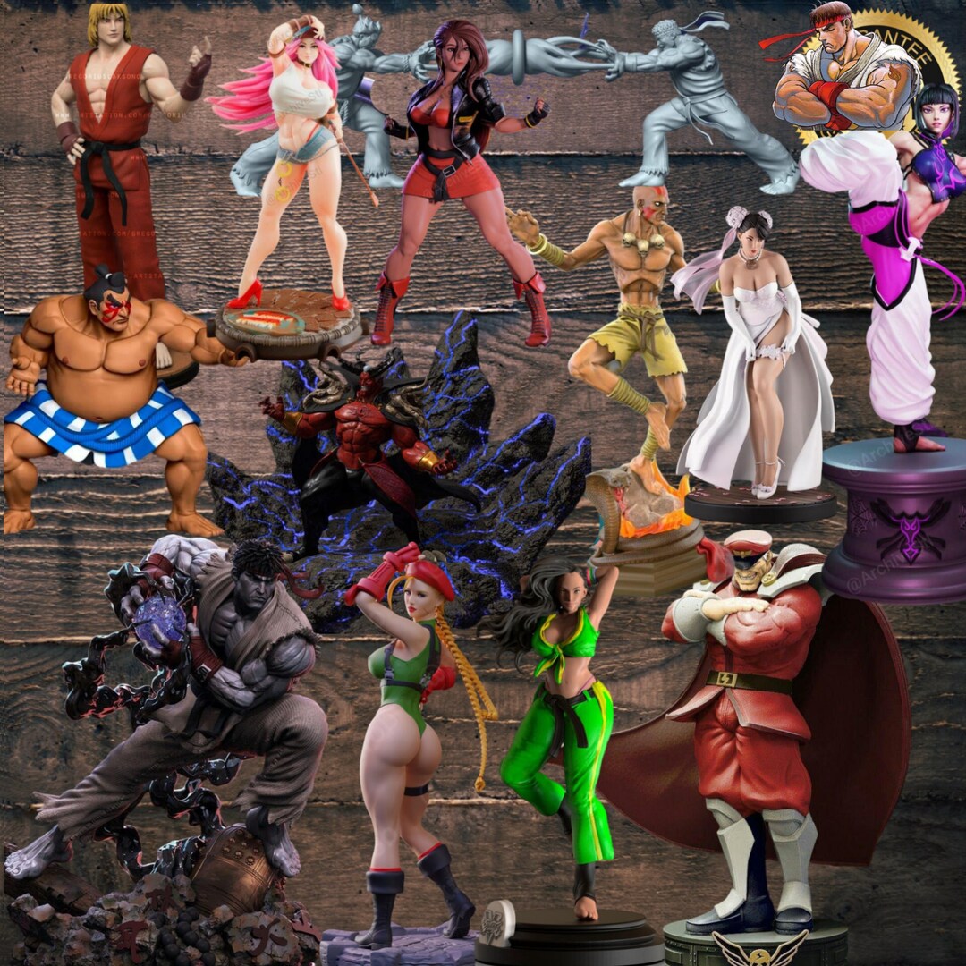 Pack Street Fighter Stl Files for 3D Printing Instant - Etsy