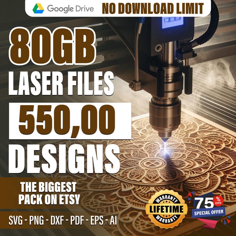 Laser Cut Mega Bundle: 550000+ Files - SVG DXF PDF (digital Download ...