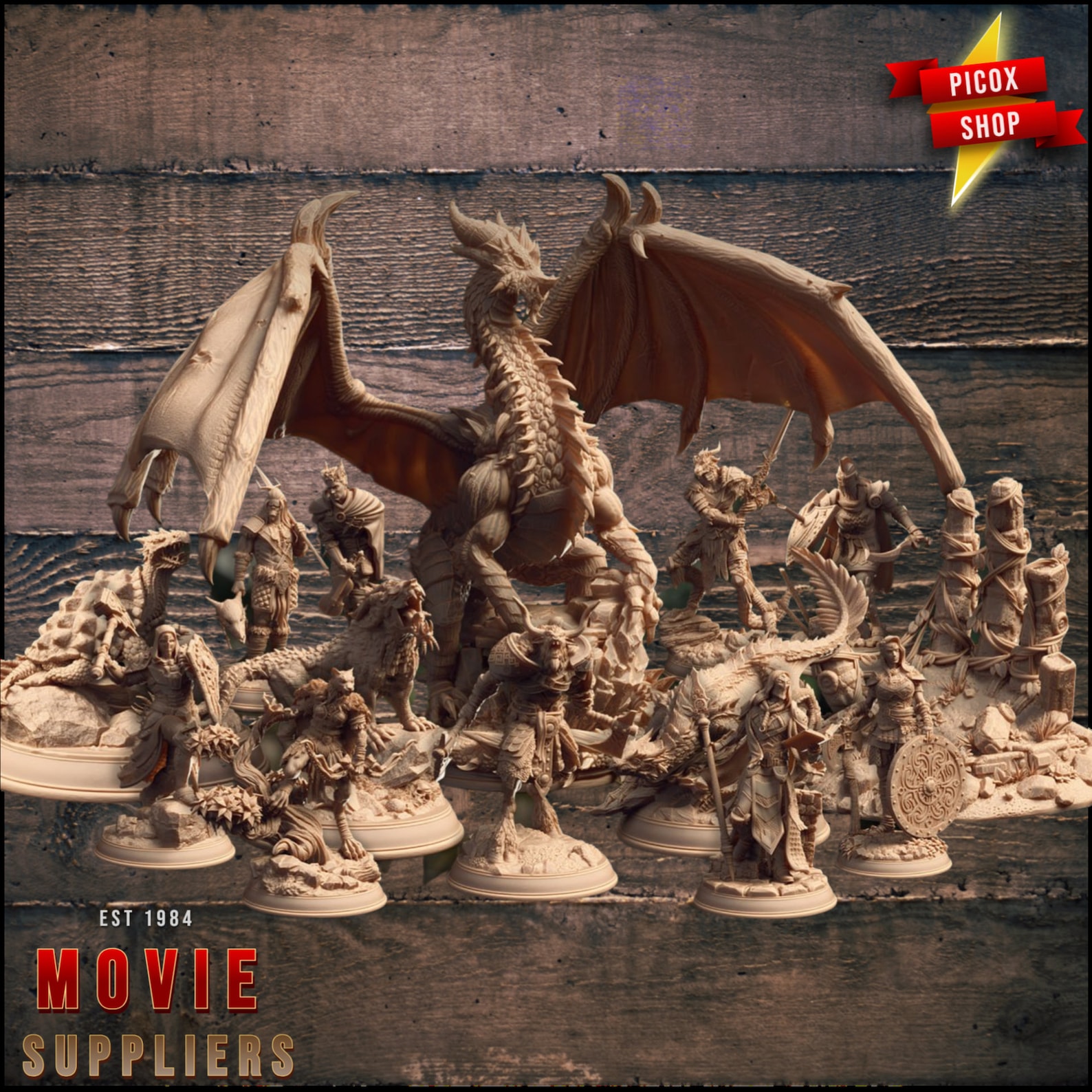 Pack DND MINIATURES Stl Files for 3D Printing, Miniatures, RPG ...