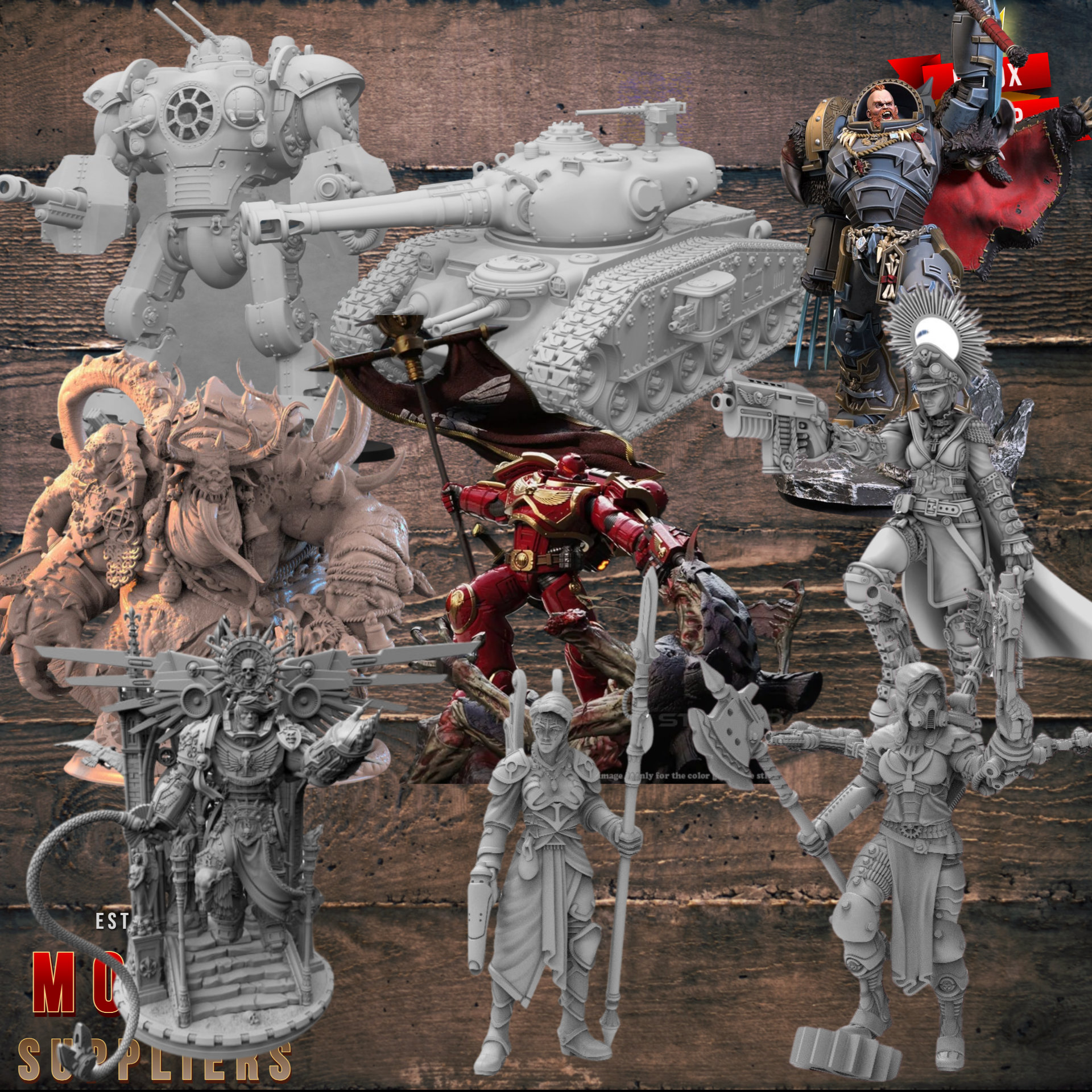 Pack WARHAMMER 40K Stl Files for 3D Printing Miniatures RPG - Etsy ...