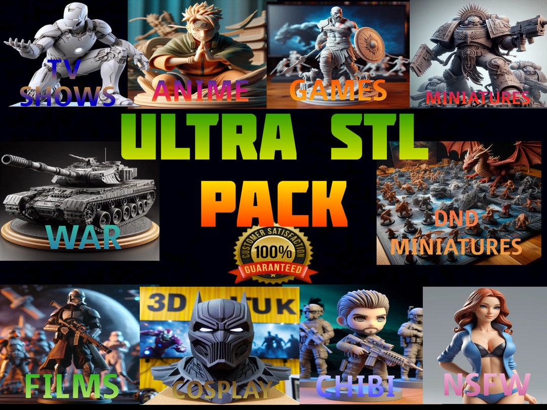 ULTRA STL PACK, files for 3D printing, Pack stl, instant download ...