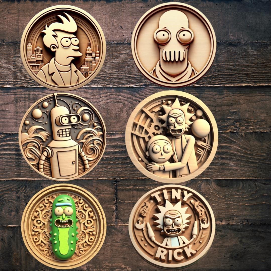 CARTOON BUNDLE LASER Engraving Designs for Diode Lasers,co2 Lasers ...