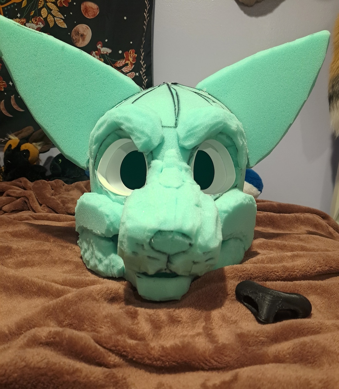 Foam Furry Head Base and 3d Printed Eyes - Etsy