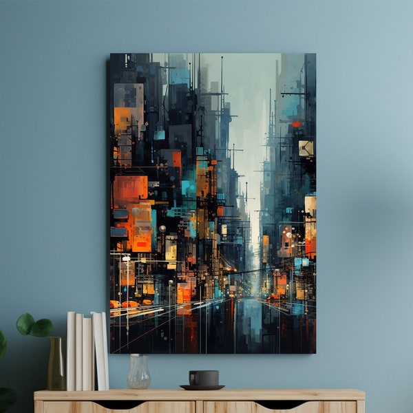 Abstract Canvas Art - Etsy