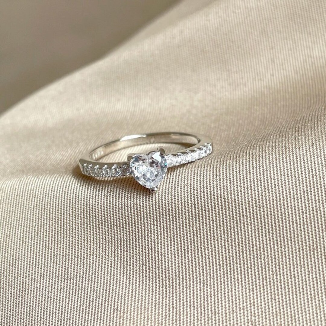 Heart Ring - Engagement Ring - Wedding Ring - Promise Ring - Love Ring ...