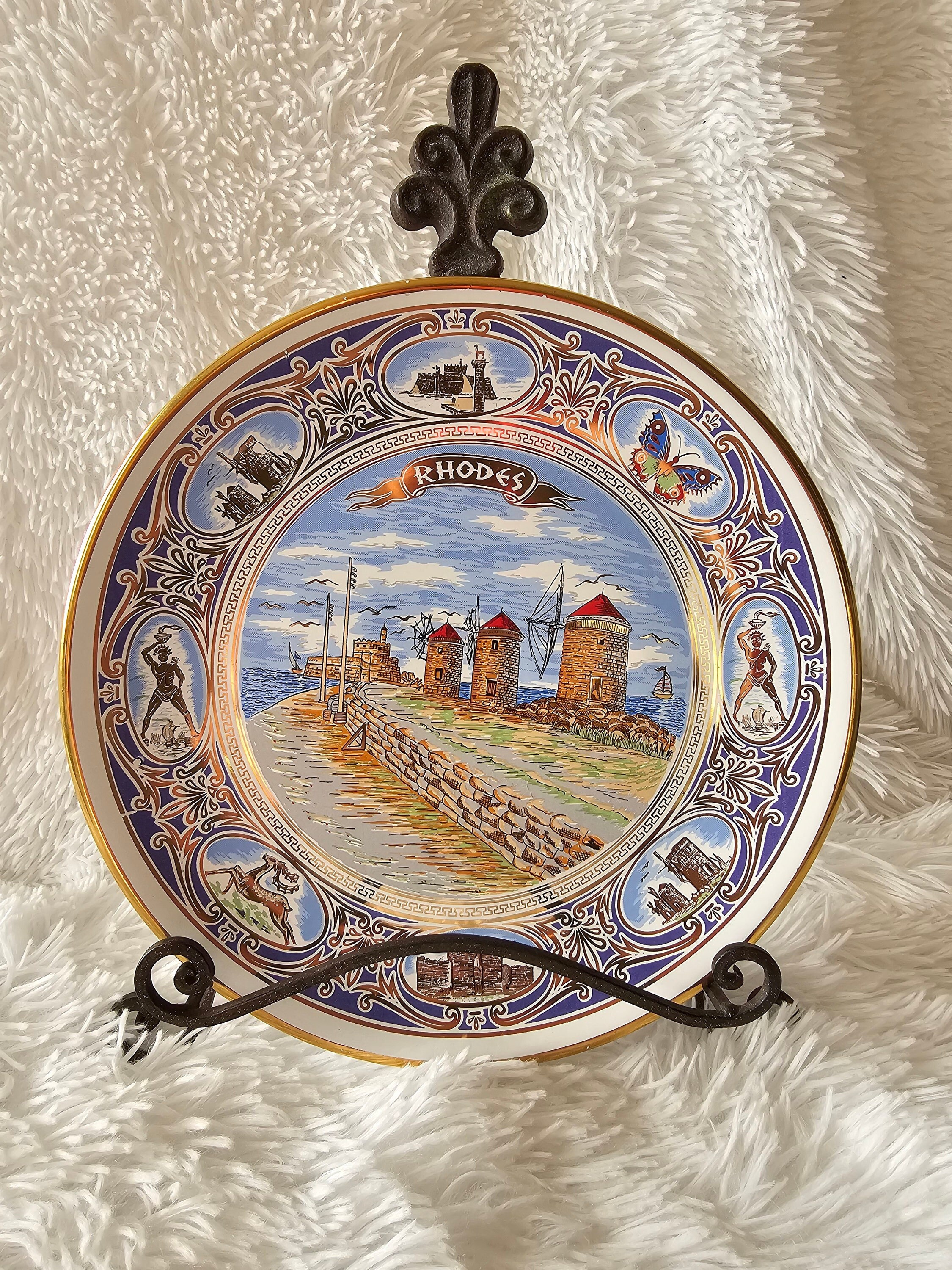 Vintage Wall Gold Plate - Etsy