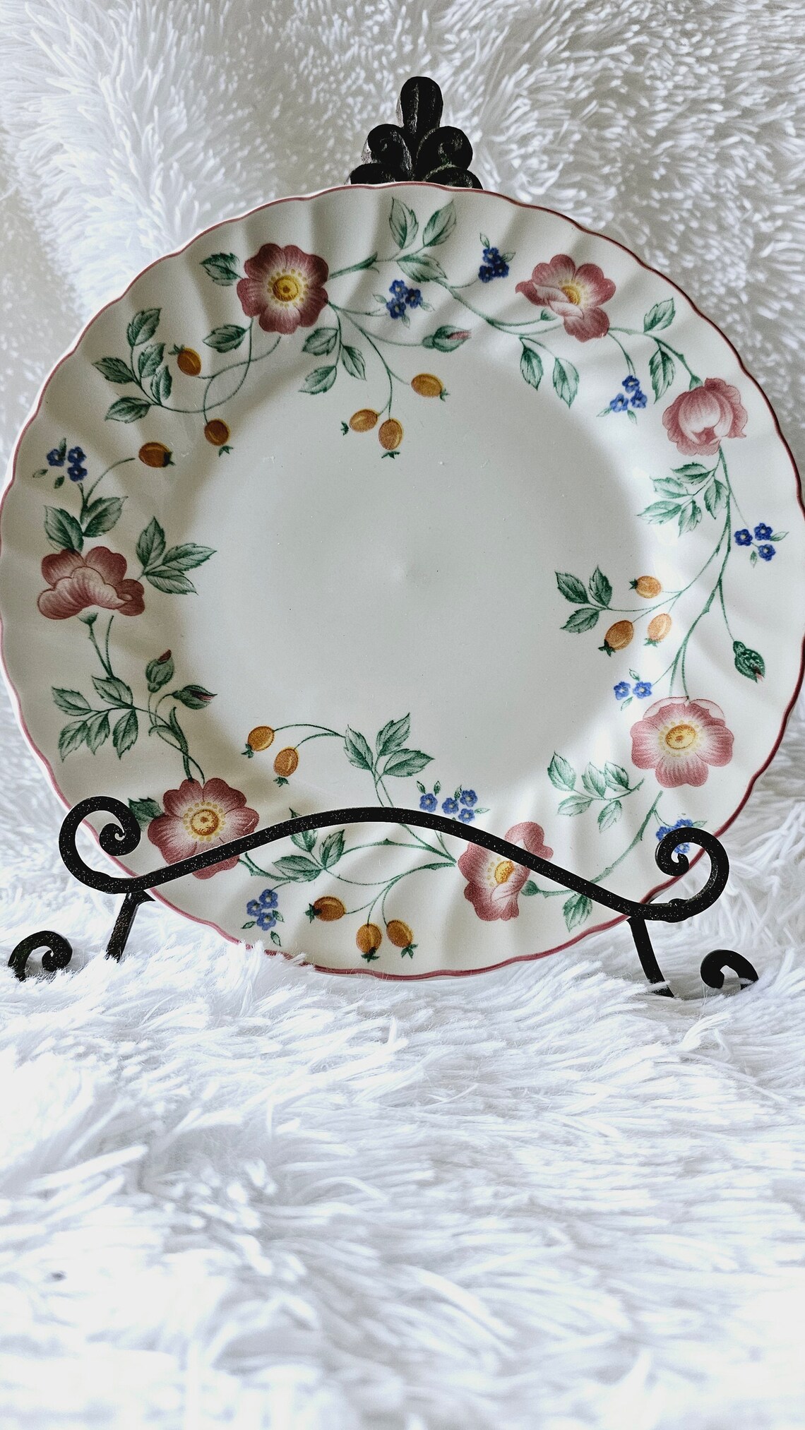 Churchill Fine English Tableware Briar Rose Pattern Dinner Plate Made ...