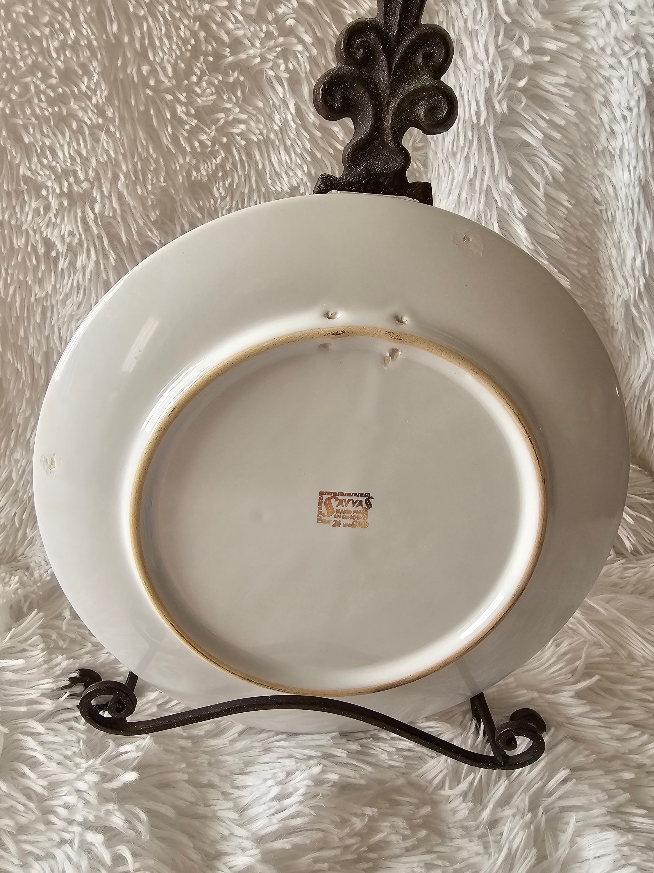 Vintage Wall Gold Plate - Etsy