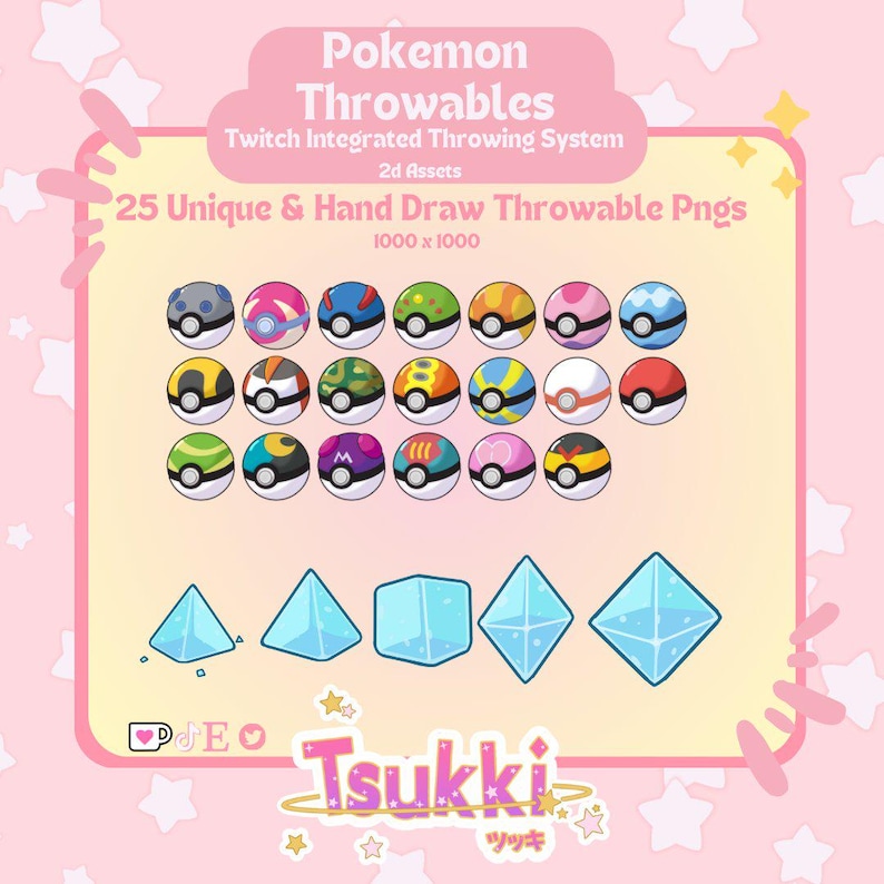 25 Set Digital - Pokemon Inspired Twitch Integrated Throwing System ...