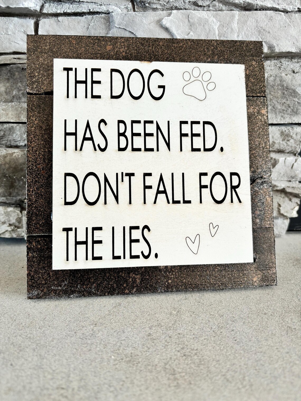 Dog Has Been Fed Wood Art / 3D Layer Sign / Multiple Layer Wood Art ...