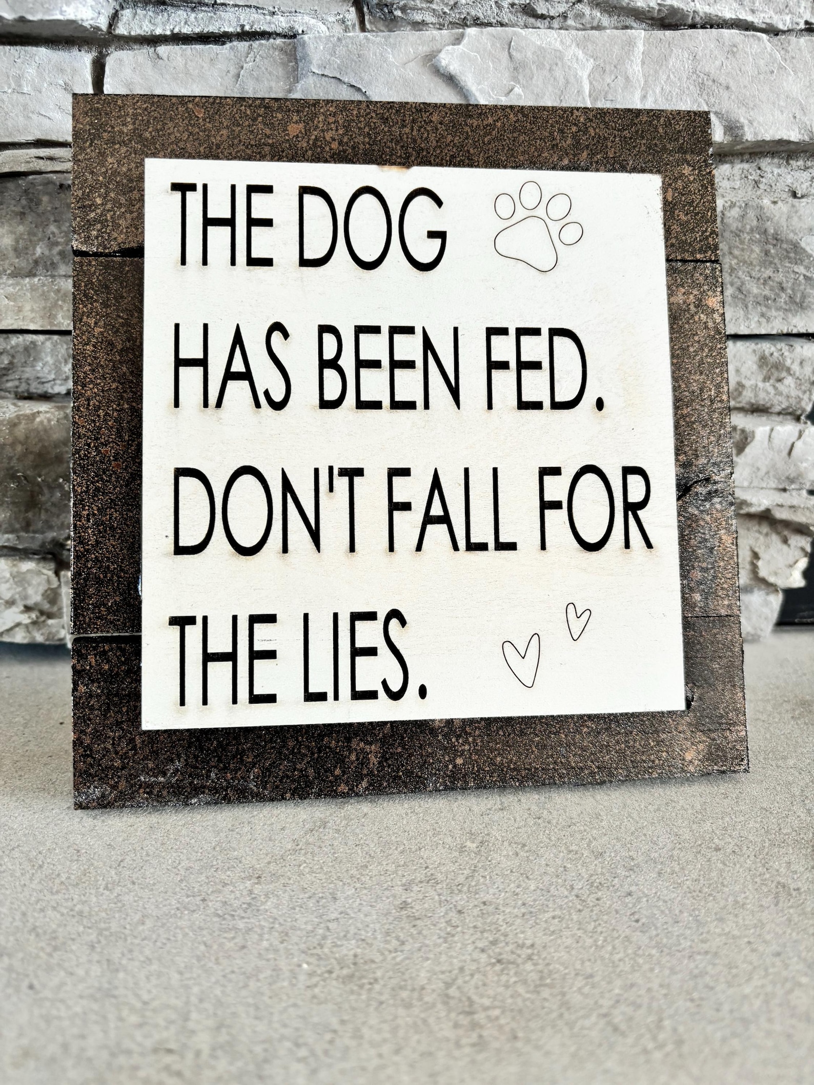 Dog Has Been Fed Wood Art / 3D Layer Sign / Multiple Layer Wood Art ...