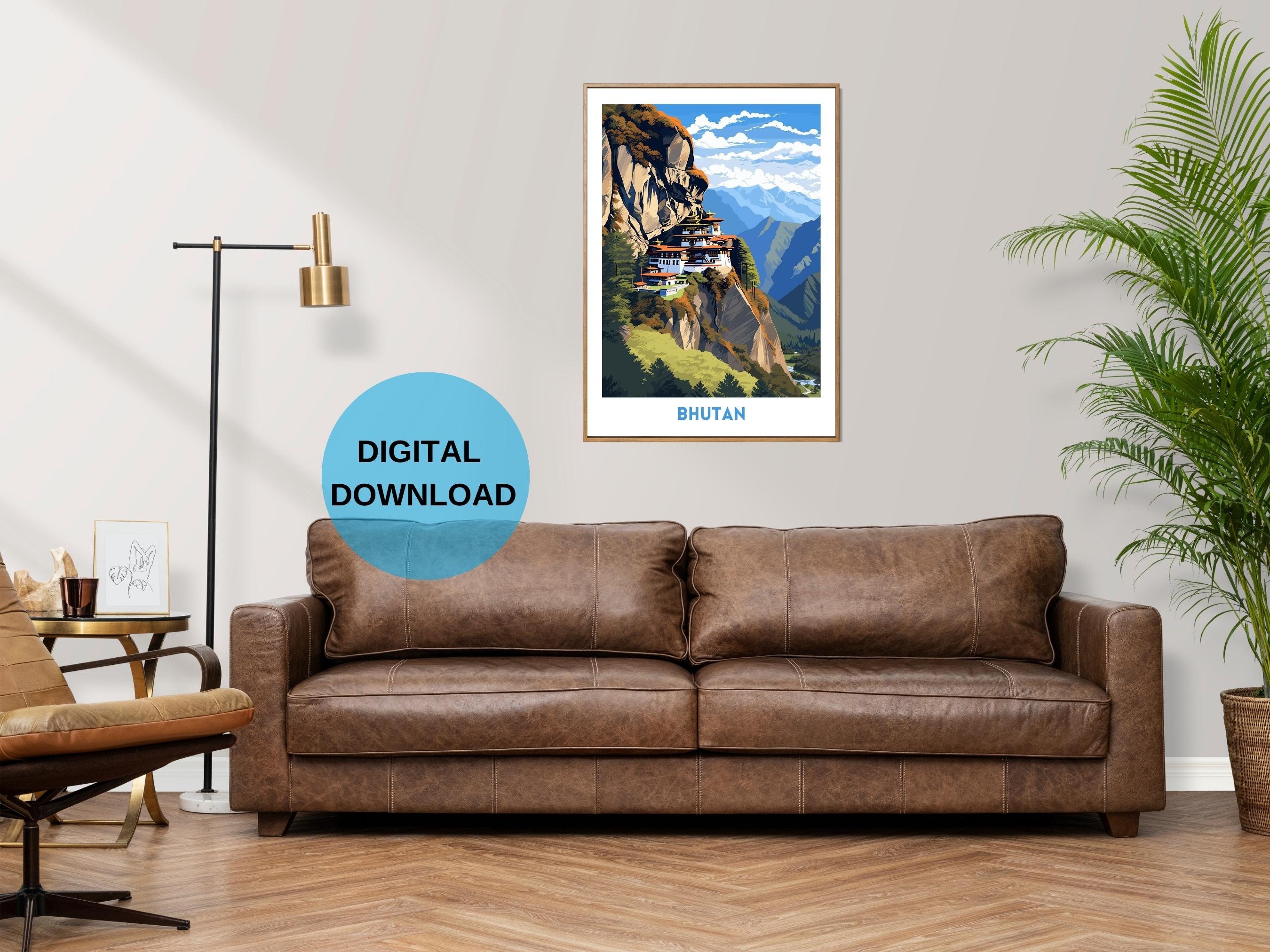 Bhutan Dreamscape Travel Wall Art - Enchanting Bhutan Artwork - Bhutan ...