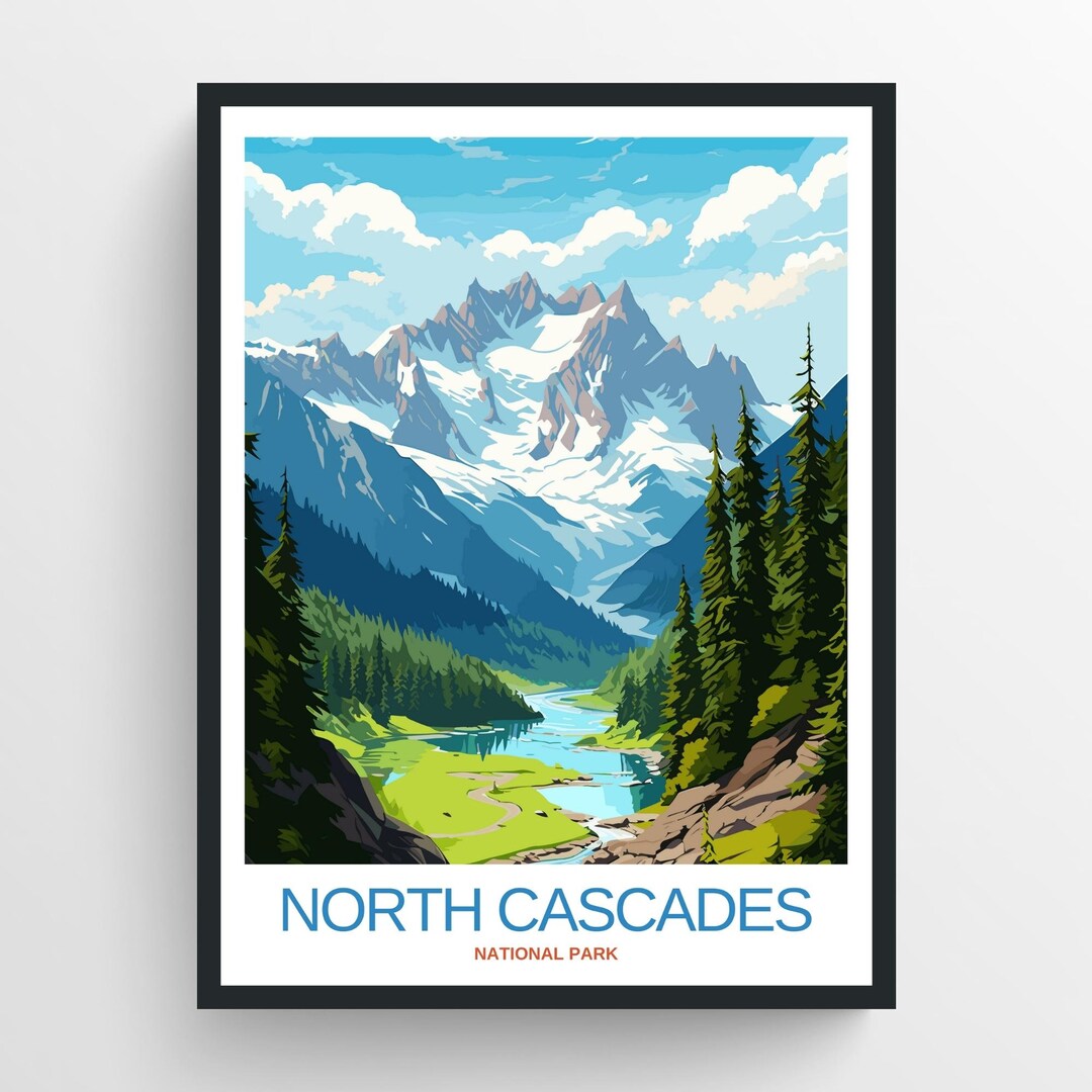 North Cascades Decorative Wall Art Download Stunning Landscape Picture for Home Decoration and ...
