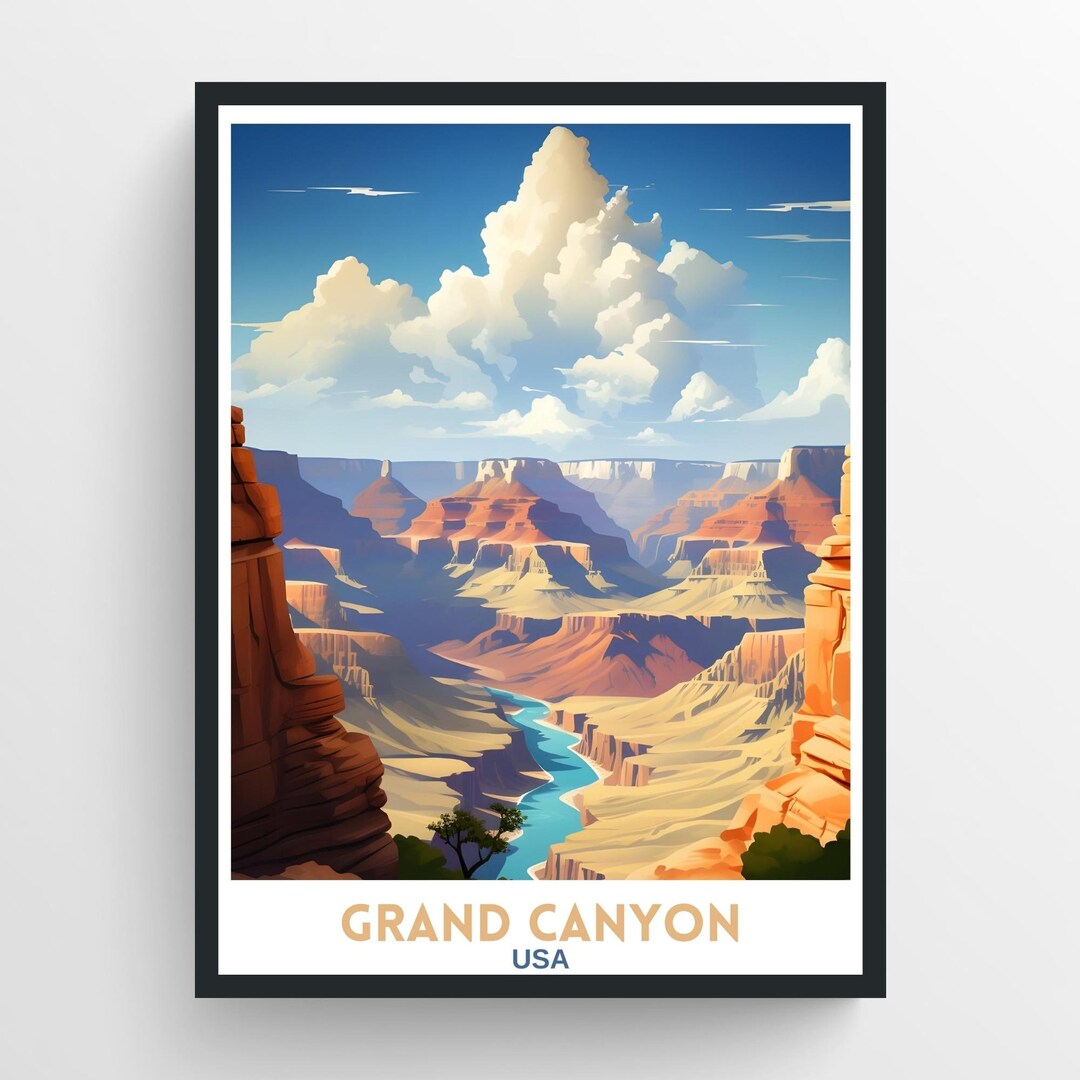 Mesmerizing Grand Canyon National Park Travel Printable Poster Explore ...