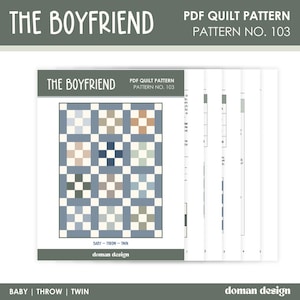 Beginners Quilt Pattern PDF Bundle - Includes 3 PDF Beginner Quilt ...