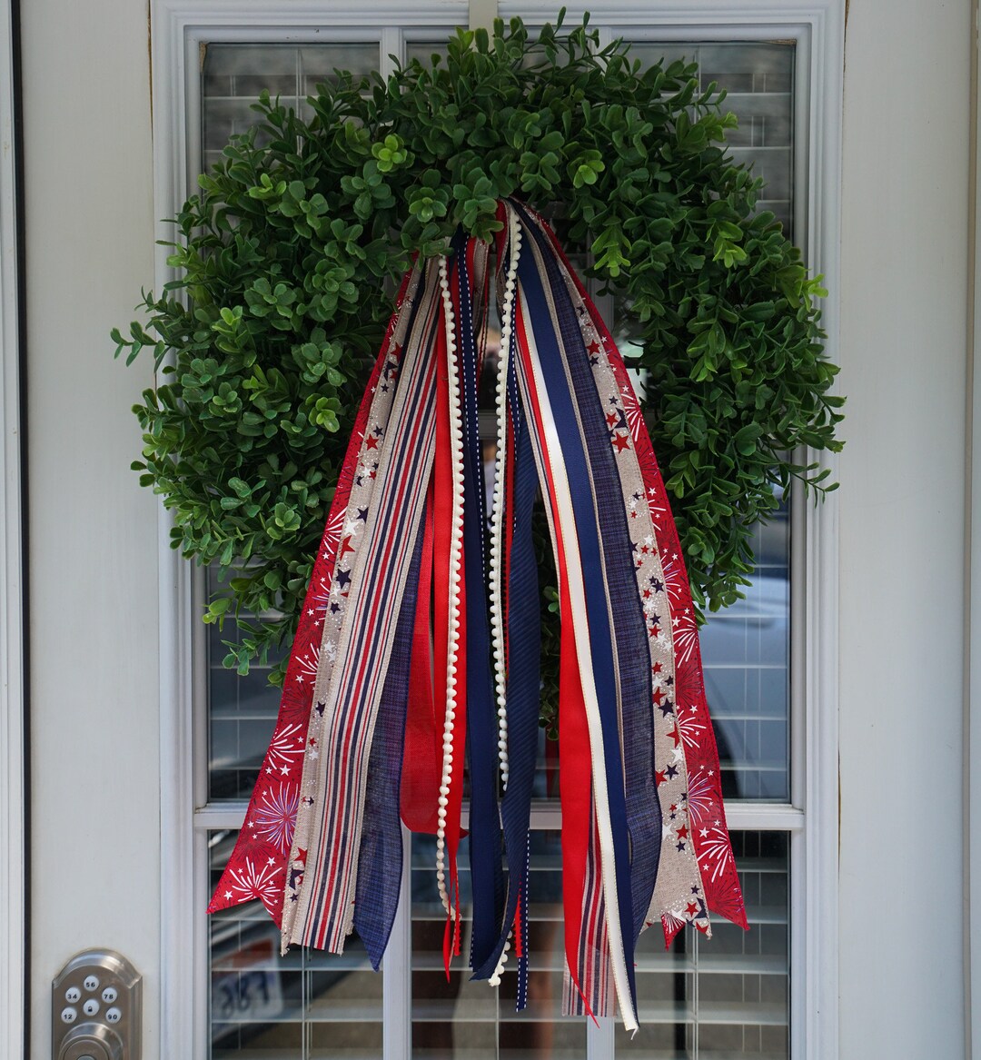 4th of July Ribbon Bunch, Ribbon Set, Wreath Ribbon Set, Ribbon Wreaths ...