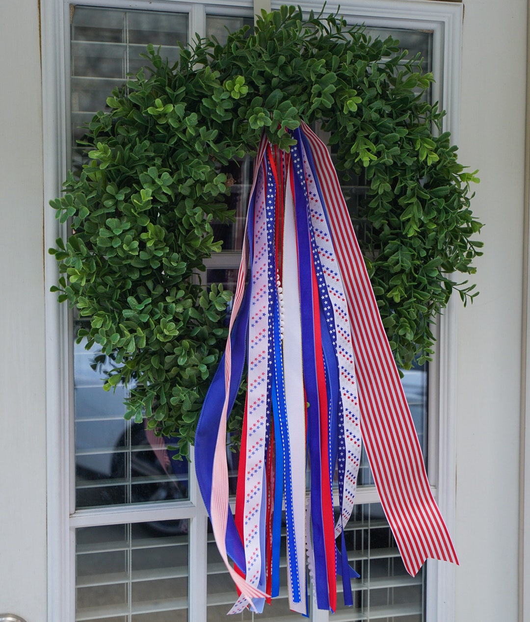 Red White and Blue Ribbon Bunch, Ribbon Set, Wreath Ribbon Set, Ribbon ...