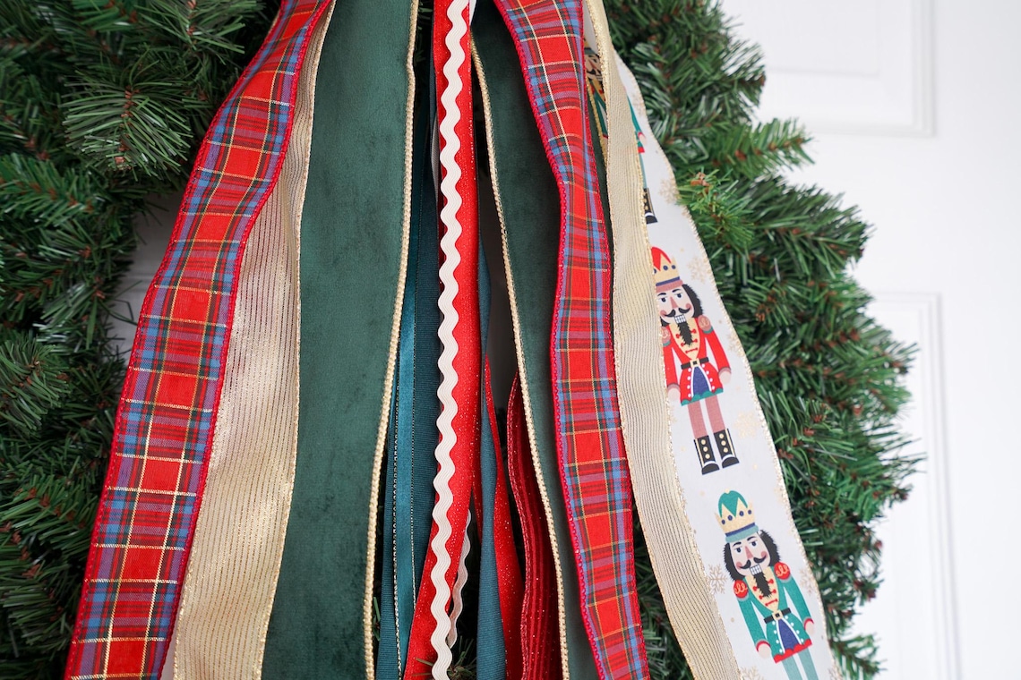 Nutcracker Christmas Ribbon Bunch 24 - Etsy