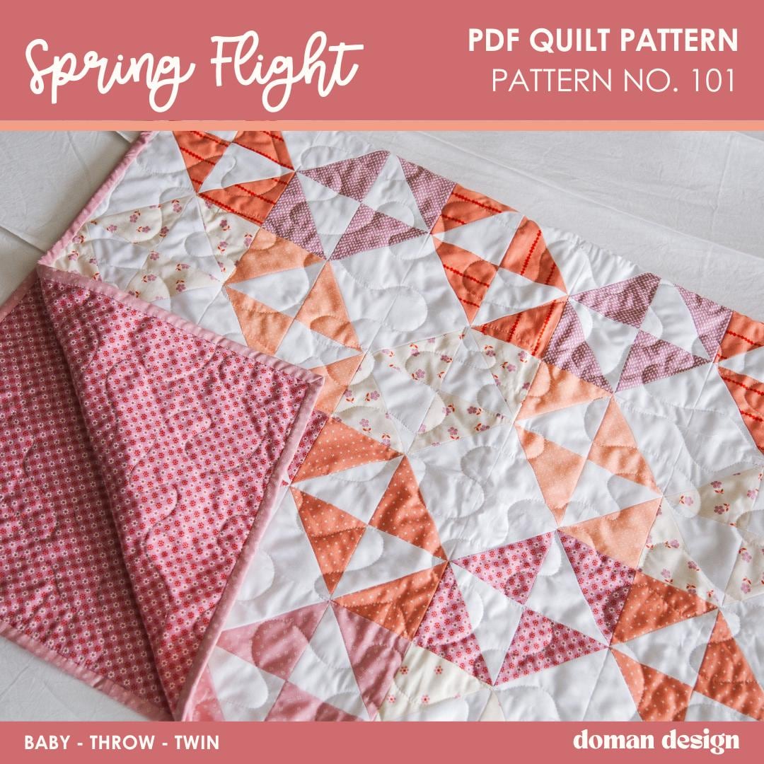 Easy Quilt Pattern PDF | Spring Flight Quilt Pattern | Beginners Quilt ...