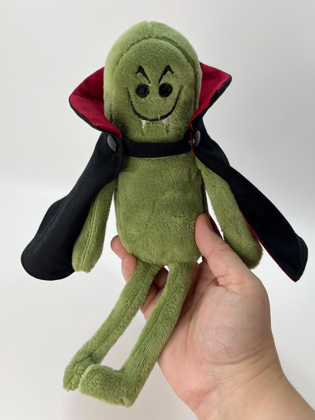 Vampire Dill Dude - Handmade Pickle Plush Toy - Etsy