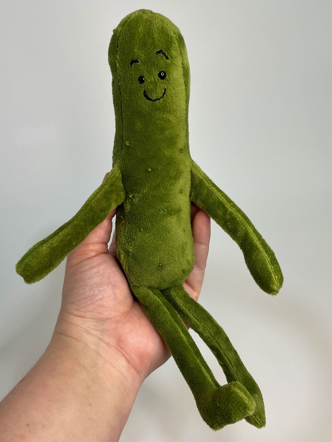 Handmade Dark Green Pickle Dill Dude With Arms and Legs - Etsy