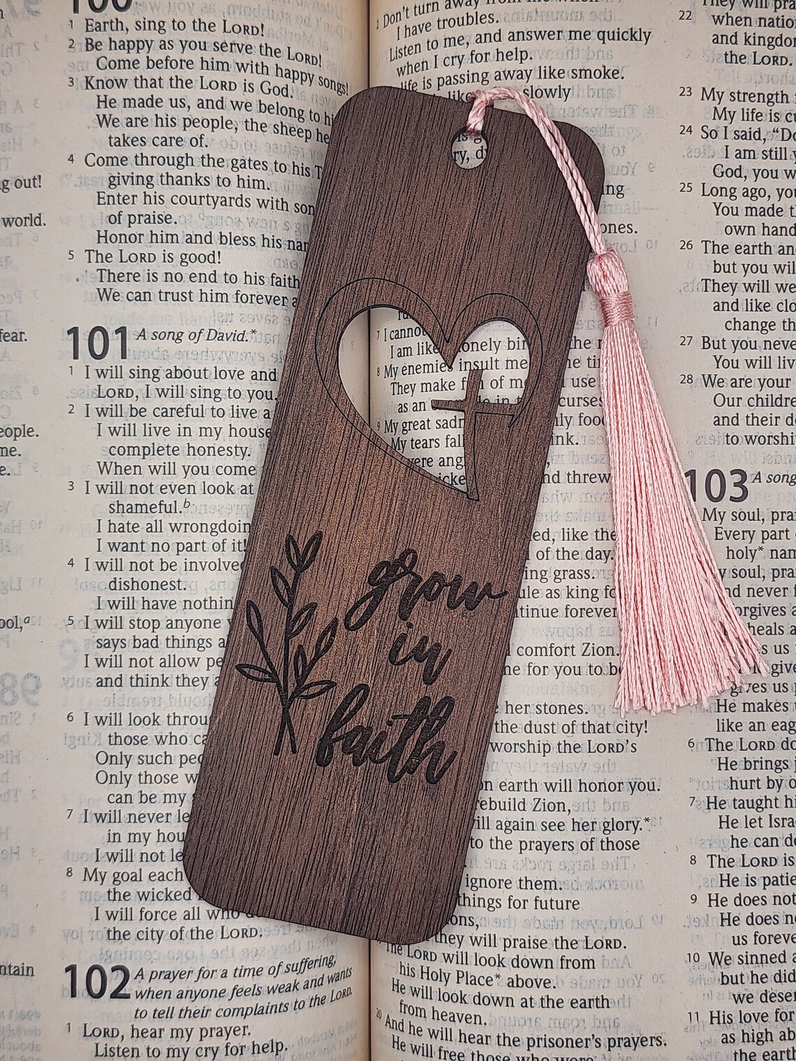 Christian Bookmarks | Biblemarks | Laser Engraved Bookmarks - Etsy