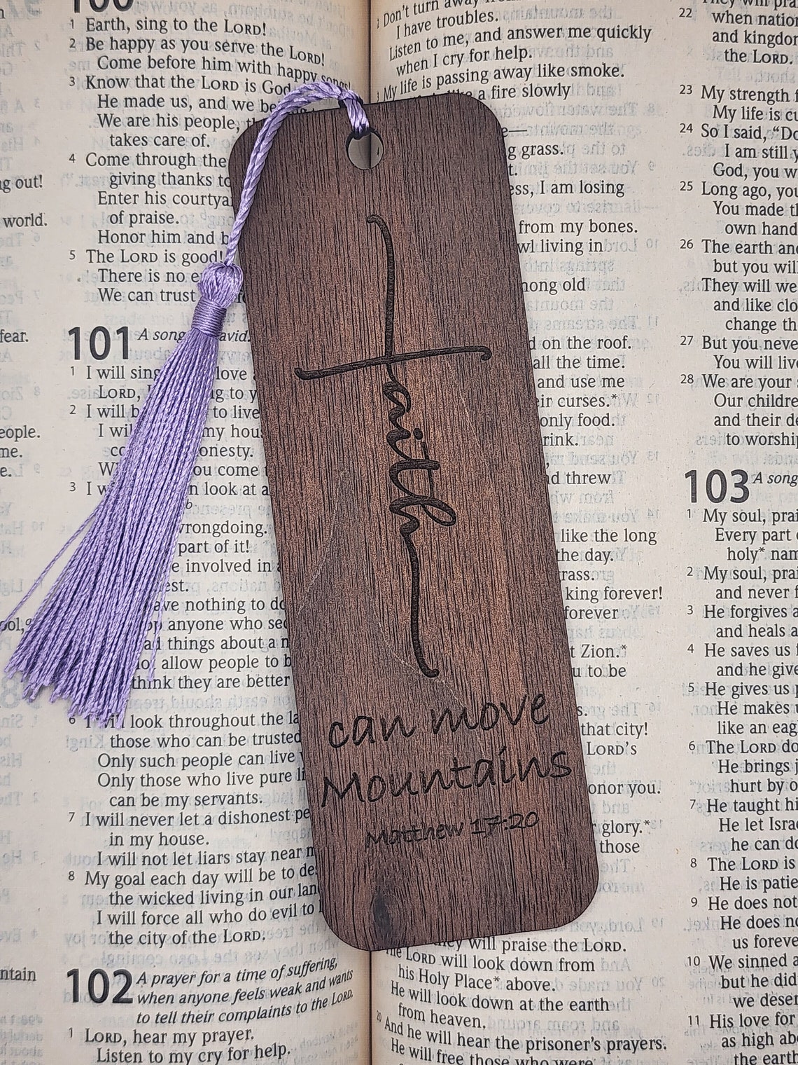 Christian Bookmarks | Biblemarks | Laser Engraved Bookmarks - Etsy